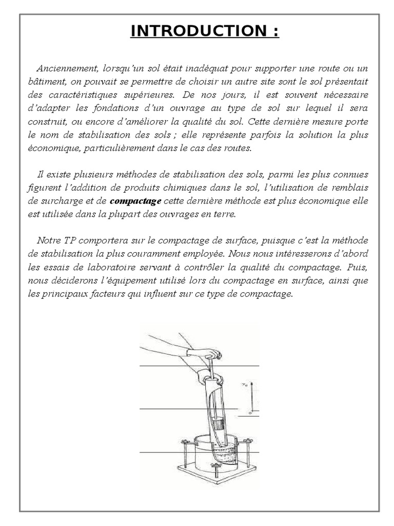 TP 02 Essai de Proctor | PDF | Ingénierie civile | Matériaux naturels