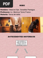 Robo Famélico y de Uso | PDF | Robo | Derecho penal