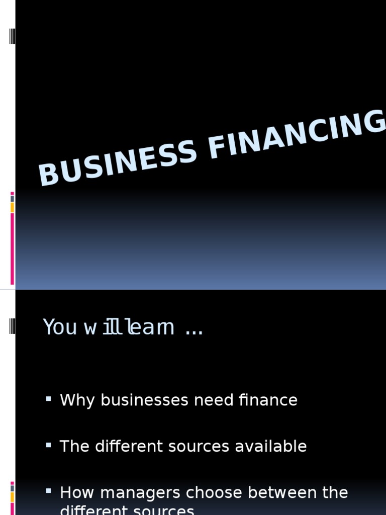 Understanding Business Finance: An Overview of the Different Sources of ...