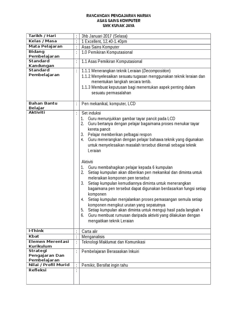 RPH Ask 1 1 K1 | PDF