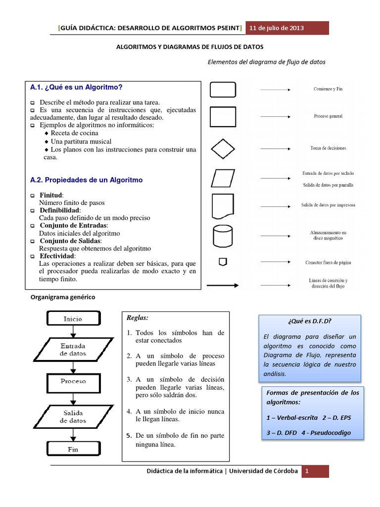 Guia Pseint | PDF | Algoritmos | Programa de computadora