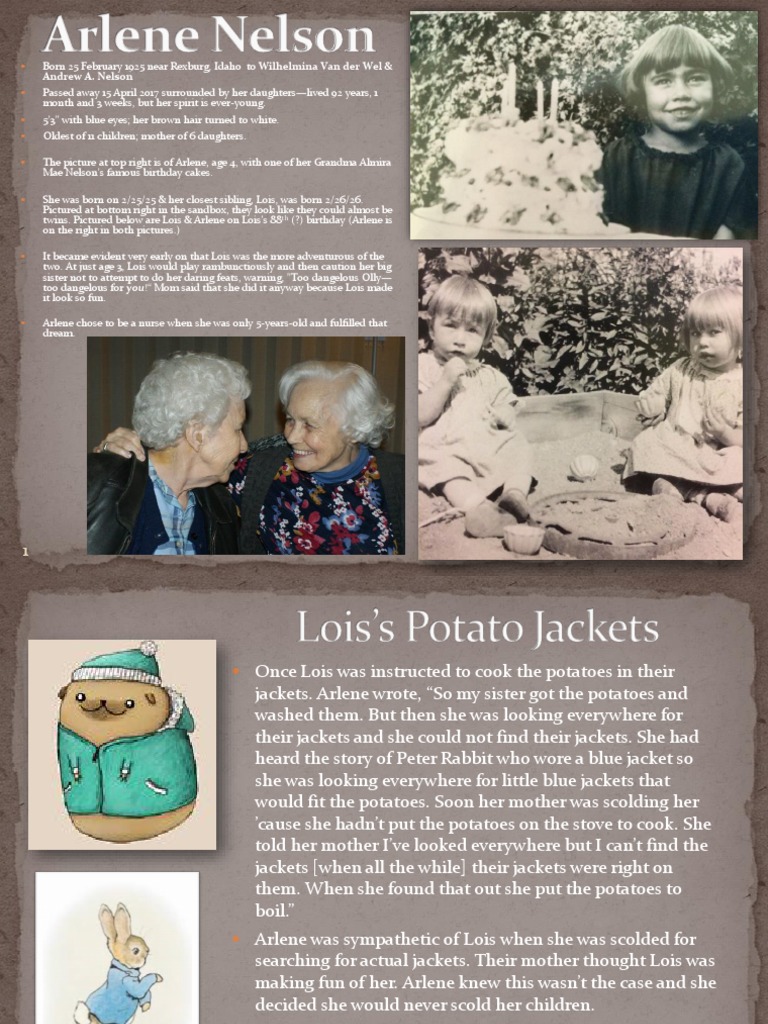 Arlene Nelson: A Life of Love and Family | PDF | Rooster | Chicken