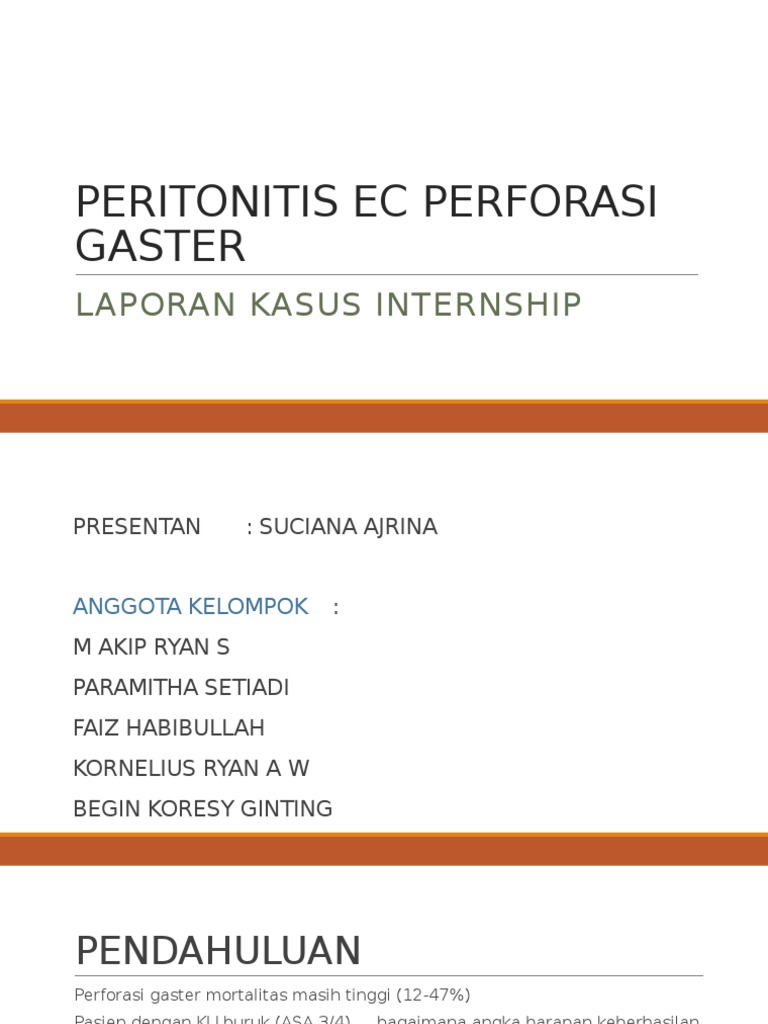 Perforasi Gaster | PDF