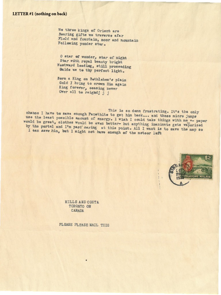 Letter Collection Overview | PDF