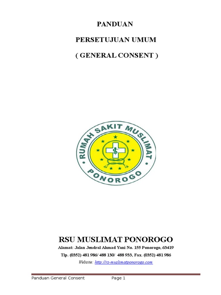 Panduan General Concent | PDF