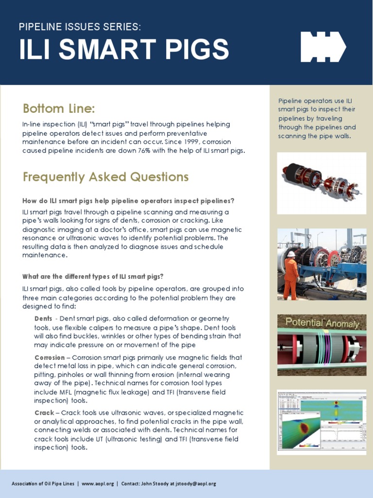 ILI Smart Pigs Pipeline Issues Series | Download Free PDF | Applied And ...