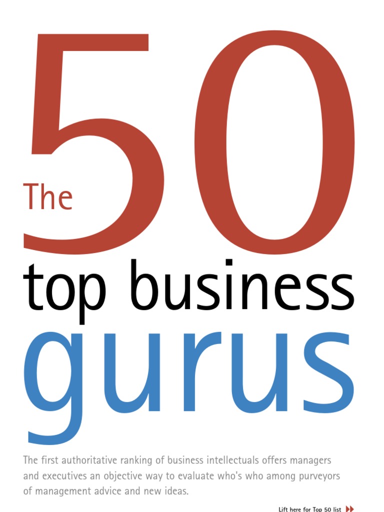 Top 50 Business Gurus | PDF | Strategic Management | Organizational Culture