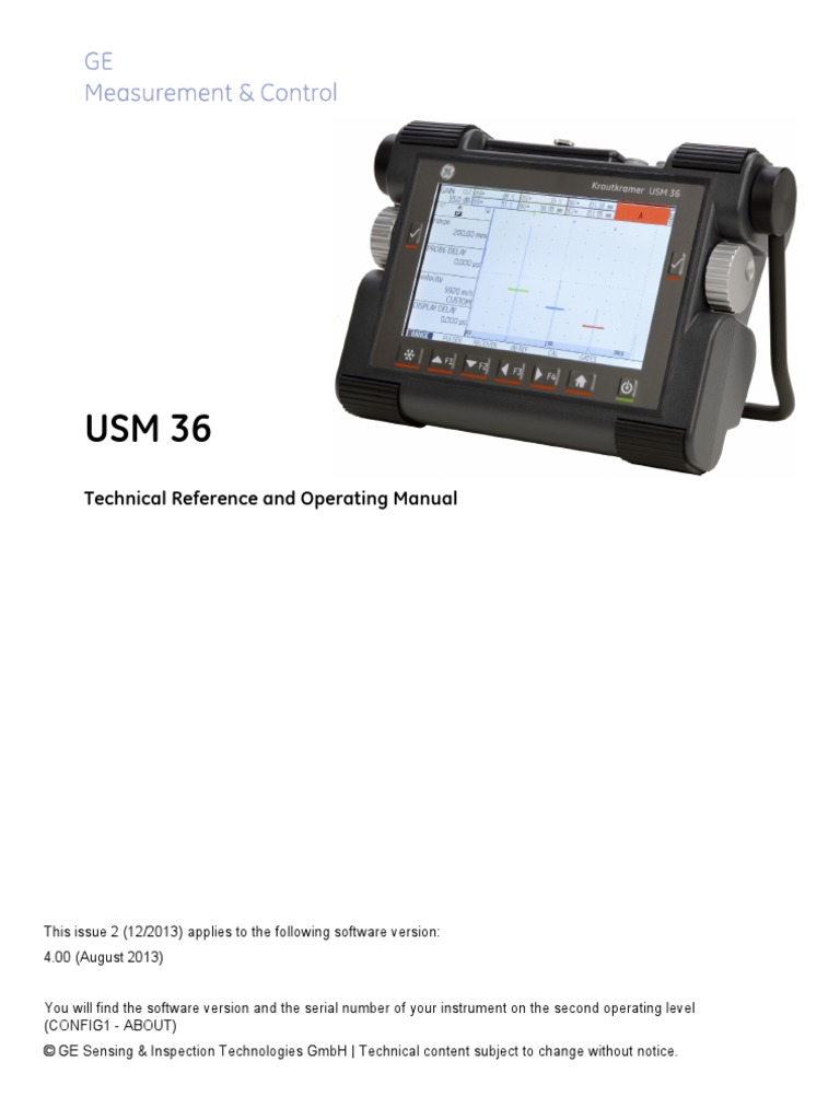 Usm 36 Operation Manuals | PDF | Ultrasound | Battery Charger