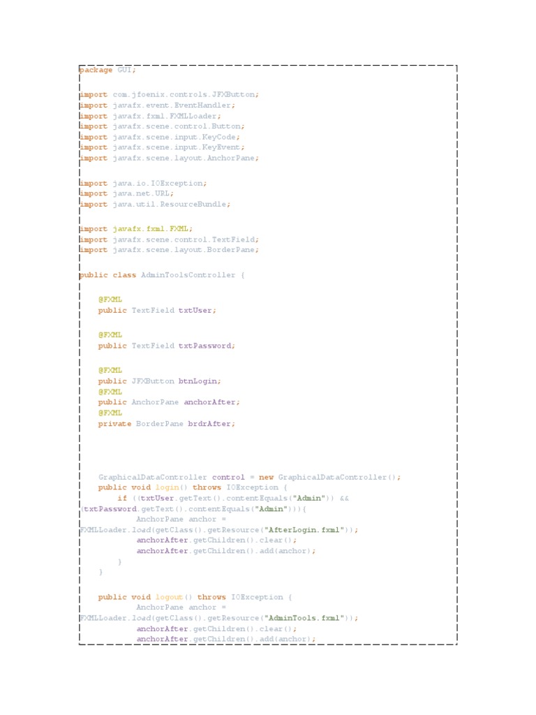 Admin Tools Controller | PDF | Java Platform | Computing Platforms