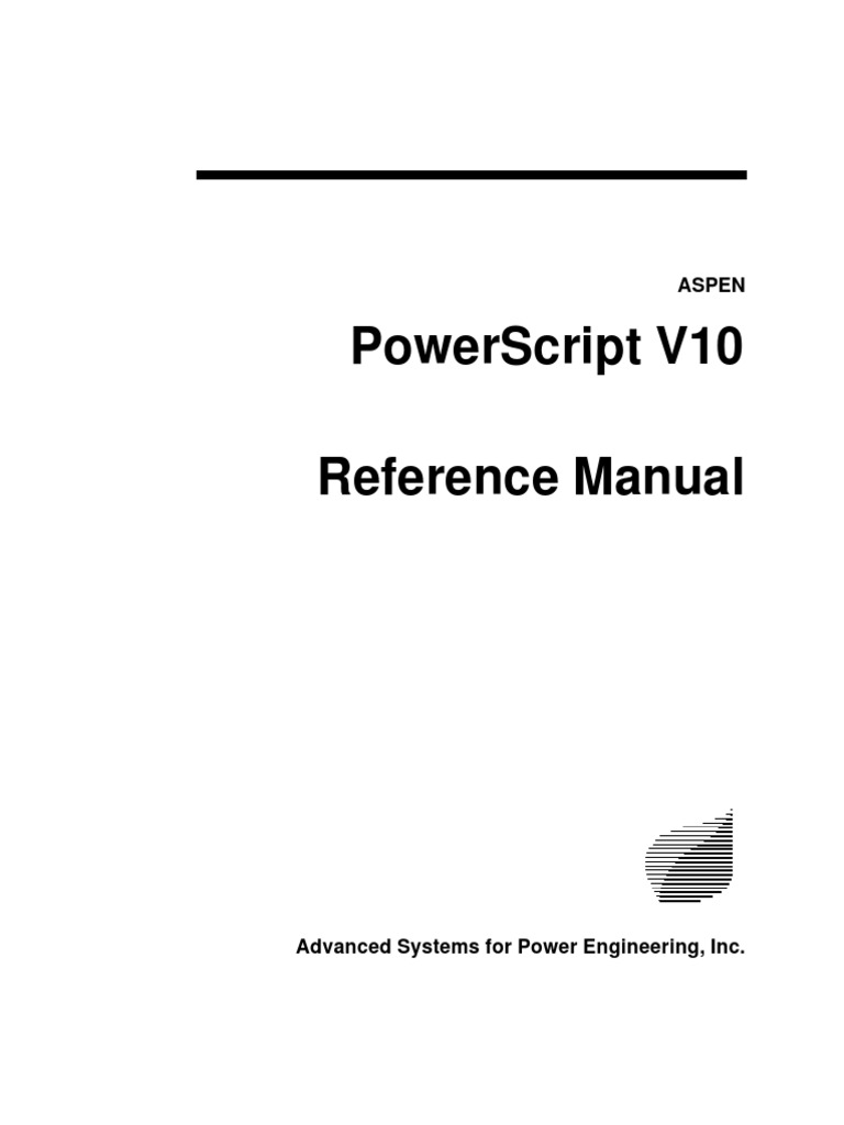 Power Script Reference Manual | Download Free PDF | Subroutine | Scripting Language