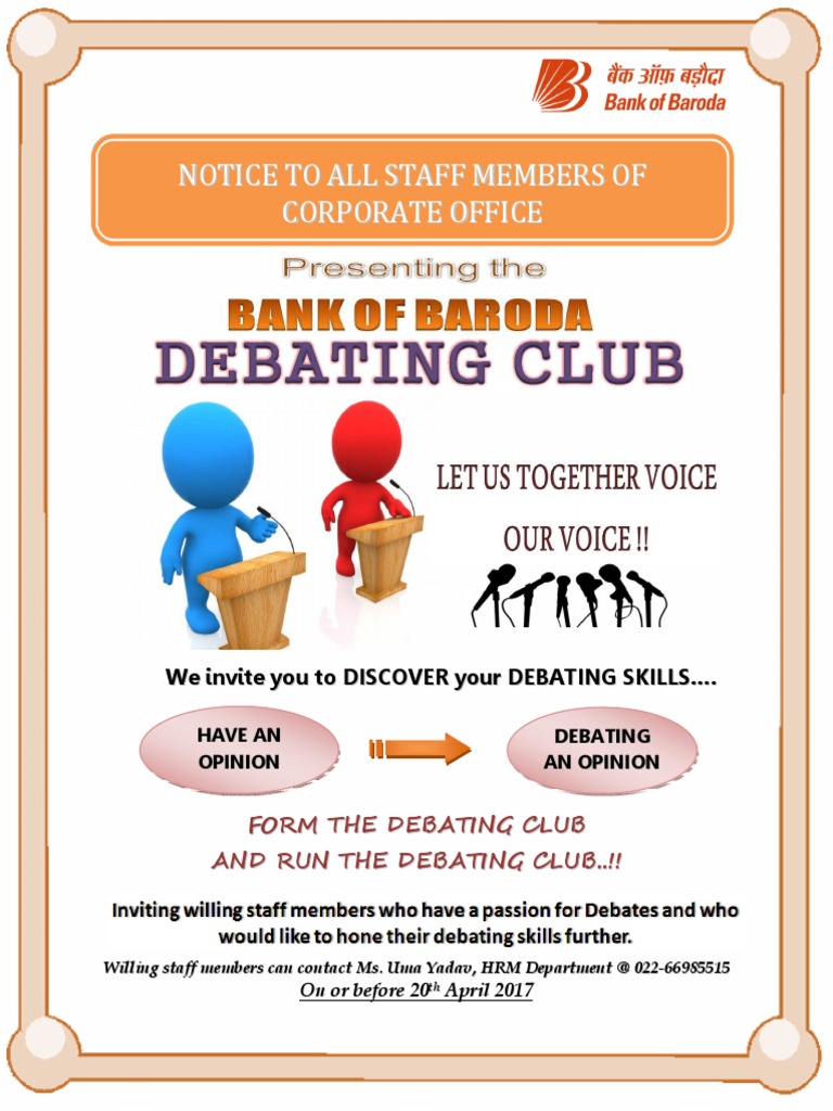 Debating Club | PDF | Self-Improvement