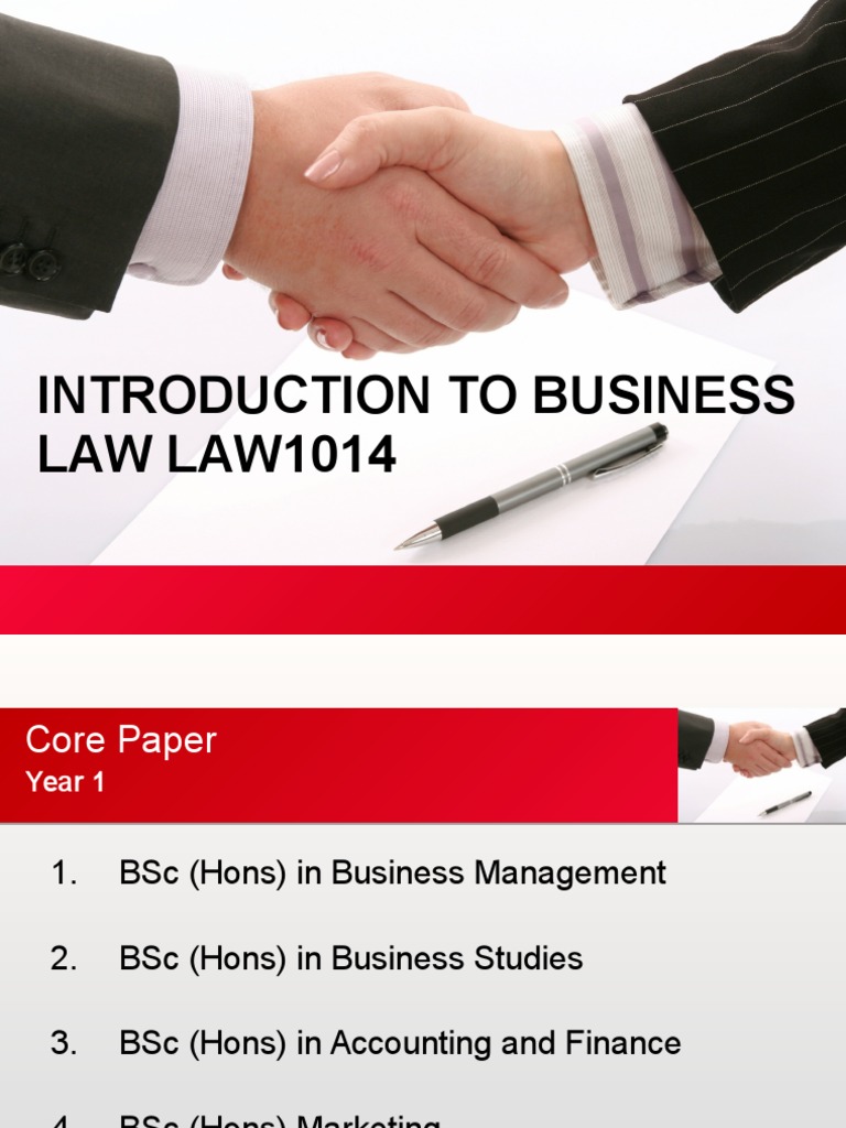 Introduction to Business Law Overview | PDF | Test (Assessment) | Cognition