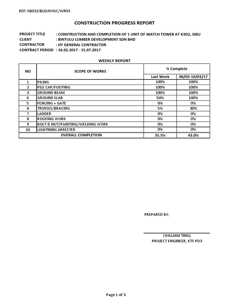 Weekly Progress Report 20170309 | Download Free PDF | Structural ...