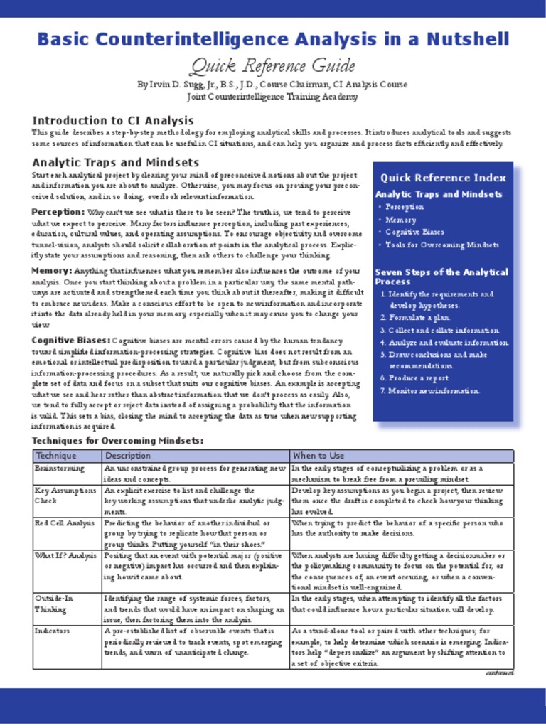 PB2010105593fixed - Basic Counterintelligence Analysis in A Nutshell ...