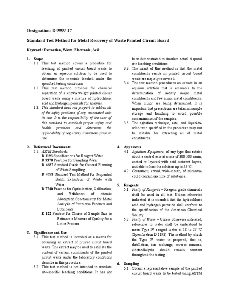 ASTM Test Methods | PDF | Filtration | Chemical Substances