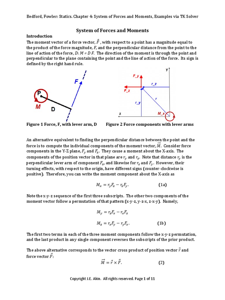 Bedford Fowler Chap 4 | PDF | Euclidean Vector | Equations