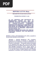 RA 9516 - Firearms Law | PDF | Double Jeopardy | Decree