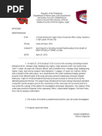 Spot Report, Progress Report and Final Report | PDF | Police | Prosecutor