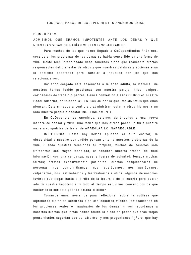 12 Pasos | PDF