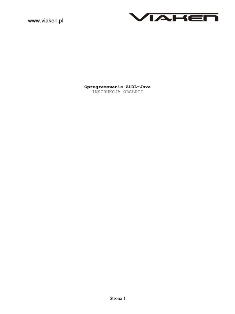 Instrukcja Programu Aldl Java | PDF