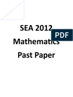 SEA PAST PAPERS Answers | PDF | Polytopes | Euclidean Plane Geometry