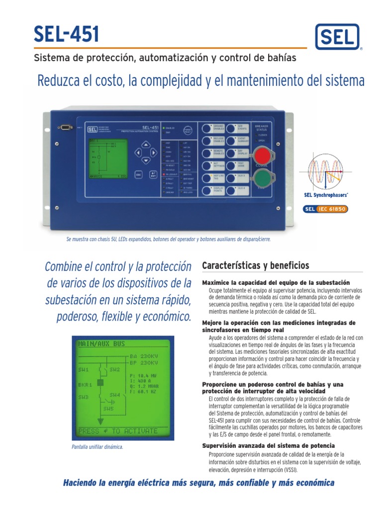 Sel 451 Brochure | PDF | Relé | Red de computadoras