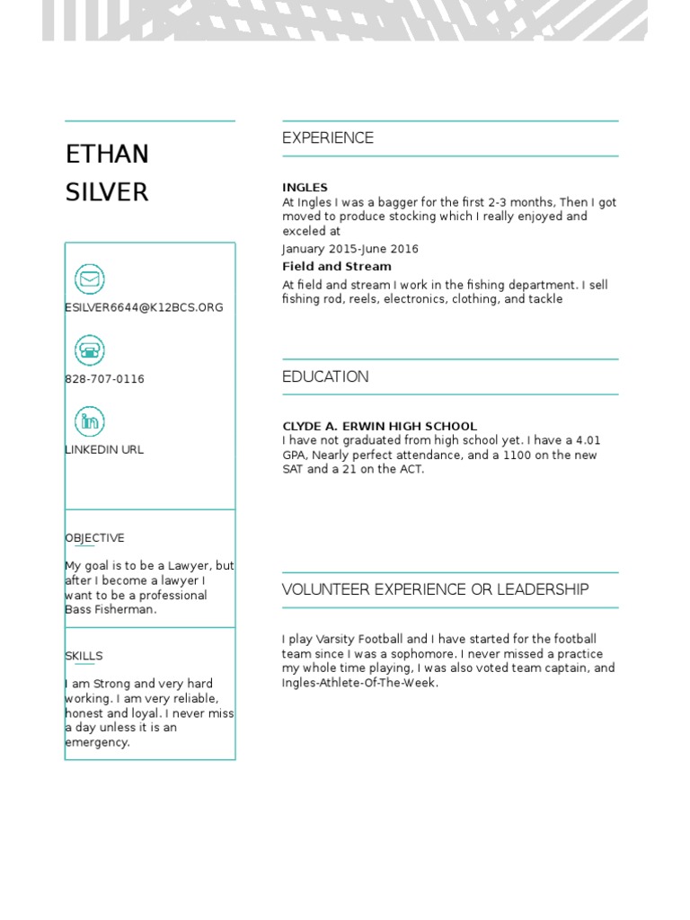 Ethan Silver Resume | PDF