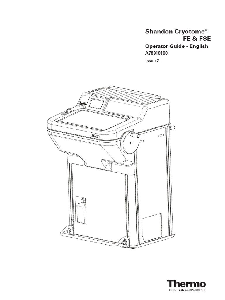 Shandon Cryotome Fse Manual | PDF | Pathology | Electrical Connector