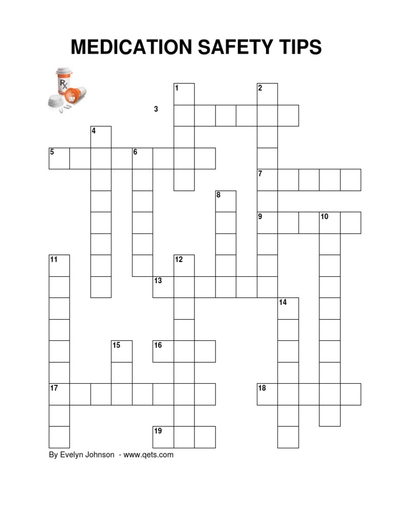 Medication Safety LP FF Crossword | PDF