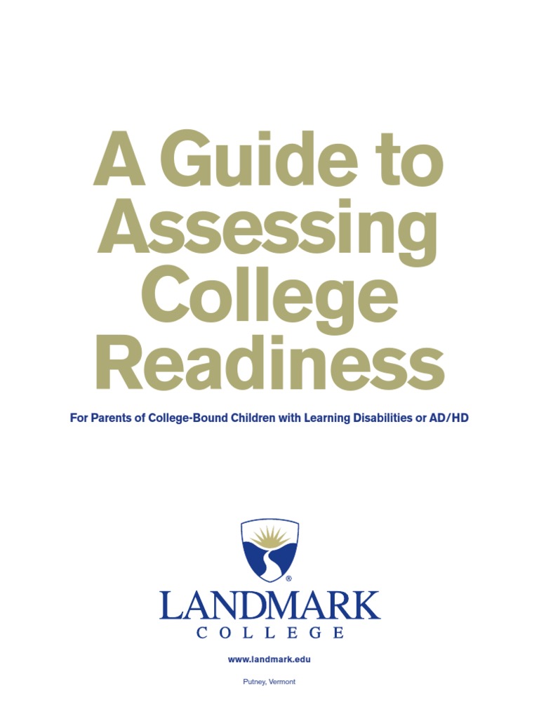 College-Readiness Assessment | PDF | Learning Disability | Metacognition