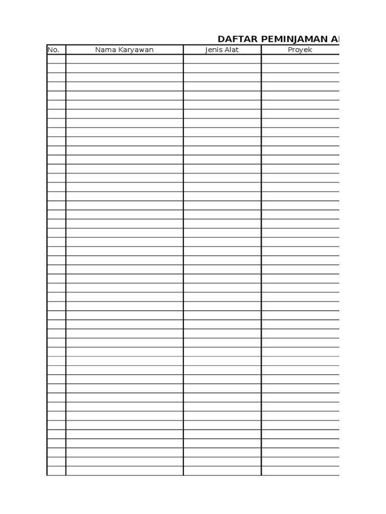 Daftar Pengambilan ATK | PDF
