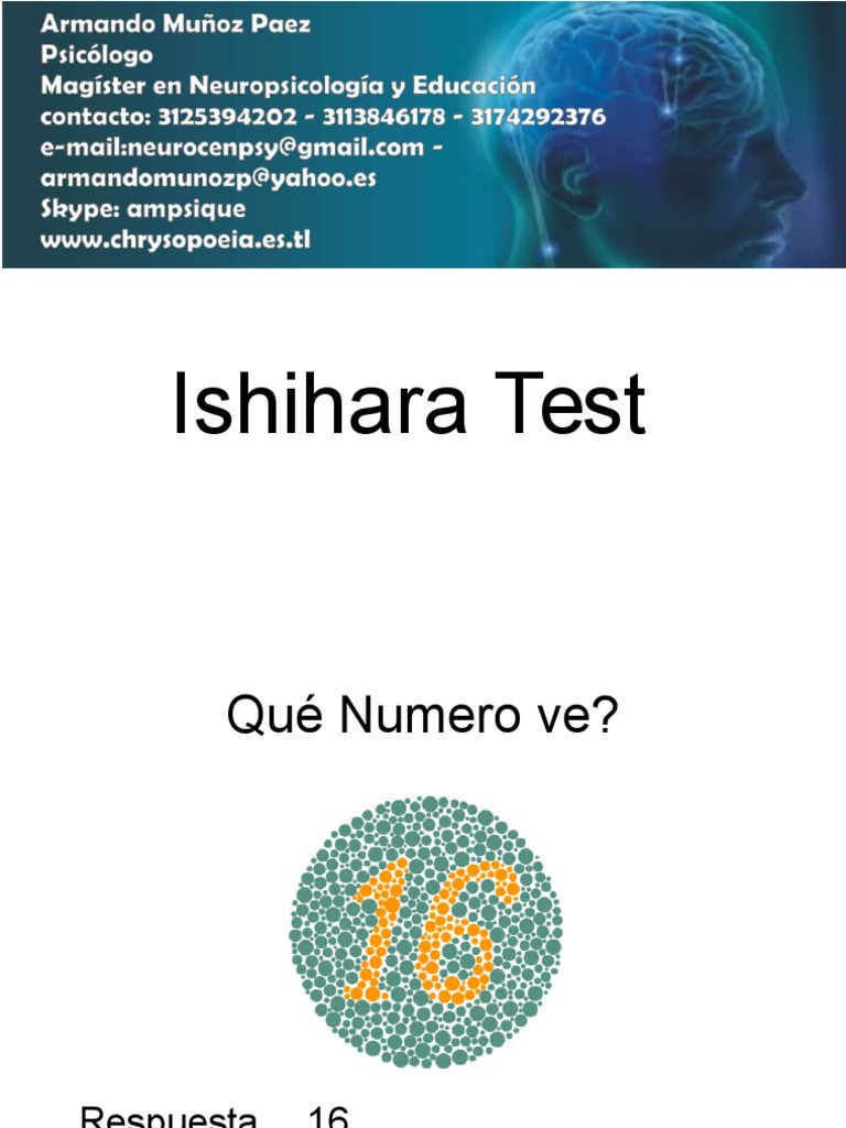 Test de Ishihara | PDF