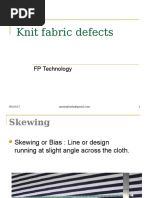Understanding Fabric Bowing and Skewing | PDF | Textiles | Weaving
