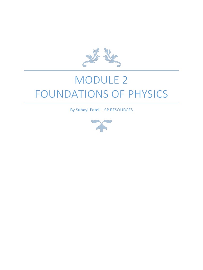MODULE 2 Foundations of Physics | PDF | Observational Error | Euclidean ...