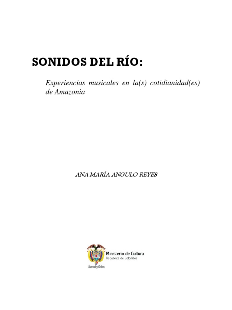 5 3 Sonidos Del Rio Ana Maria Angulo Reyes | PDF | Colombia | Perú