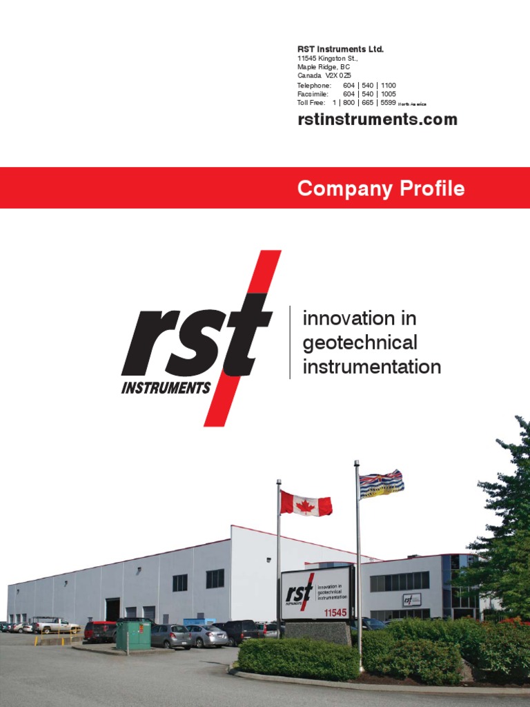 RST Instruments Company Profile | PDF | Instrumentation | Iso 9000