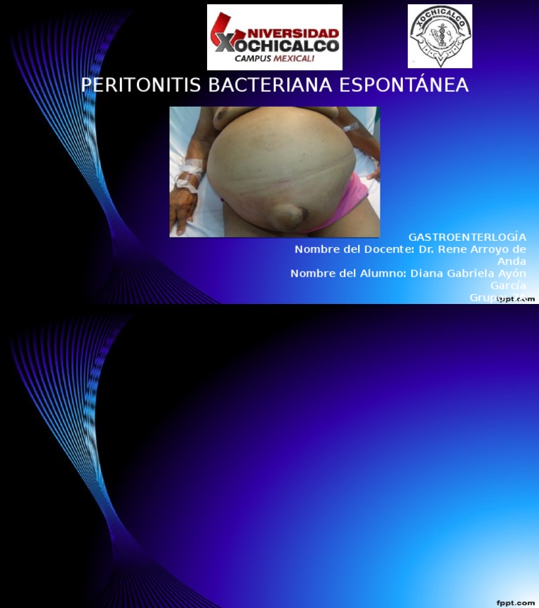 Peritonitis Bacteriana Espontánea | PDF | Relaciones personales ...