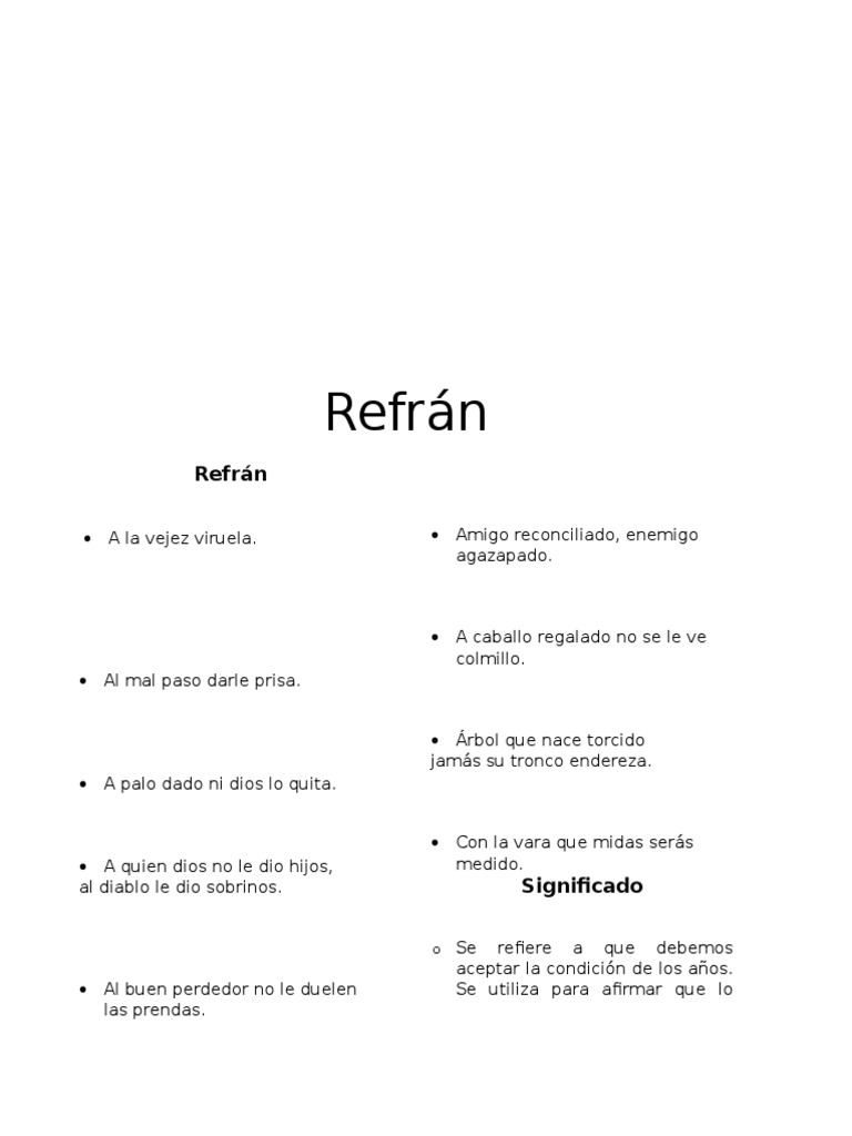 Refrán