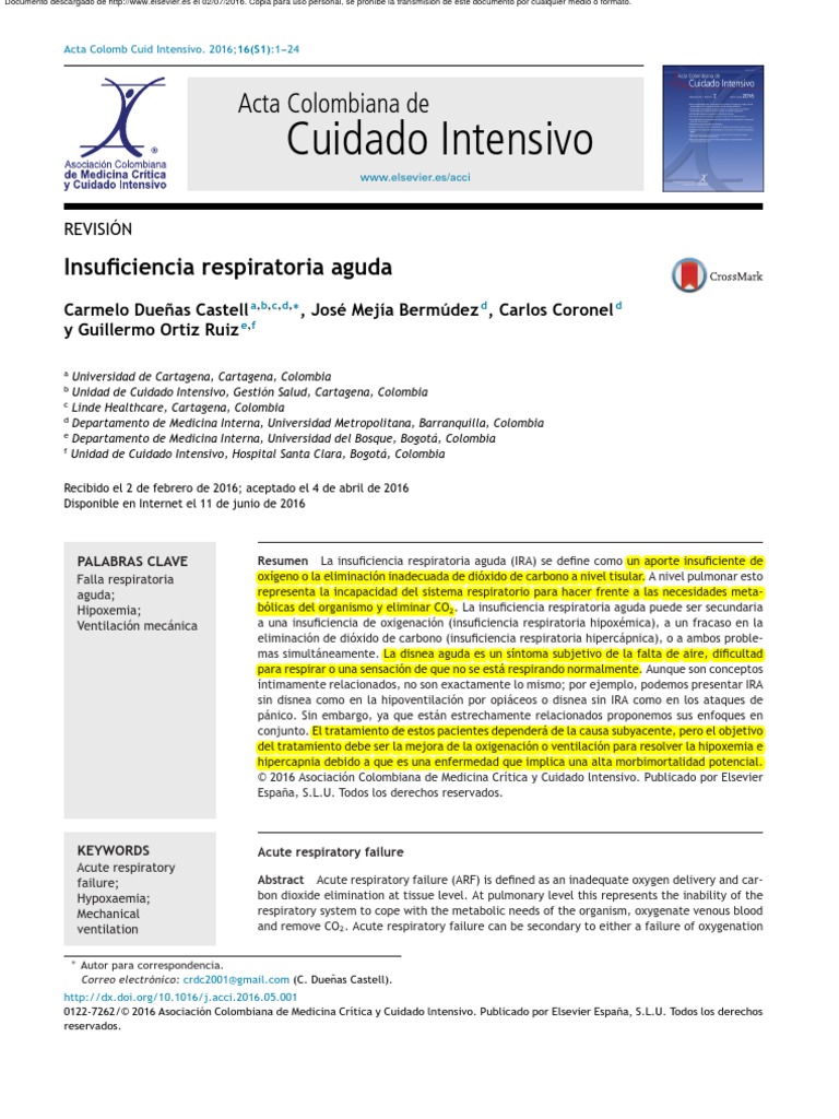 Insuficiencia respiratoria aguda | Sistema respiratorio | Pulmón