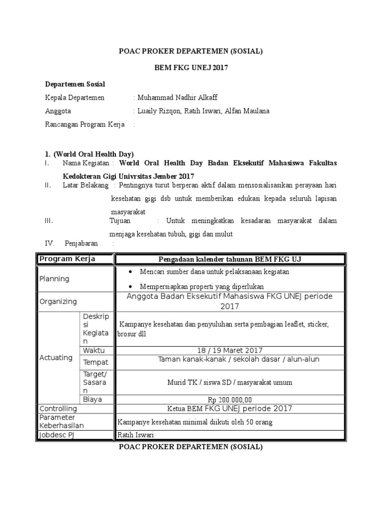 Poac Sosial 2017 | PDF