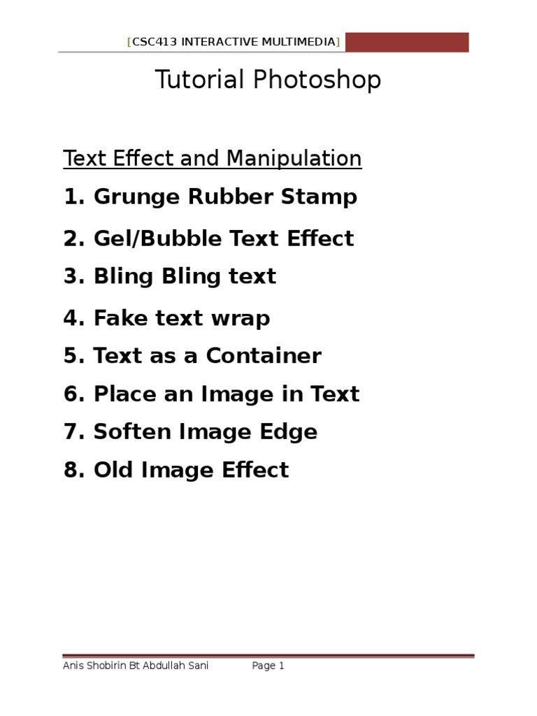 Tutorial Photoshop | PDF | Adobe Photoshop | Computer Keyboard