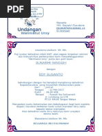 Undangan Tahlilan Pernikahan | PDF | Agama & Spiritualitas