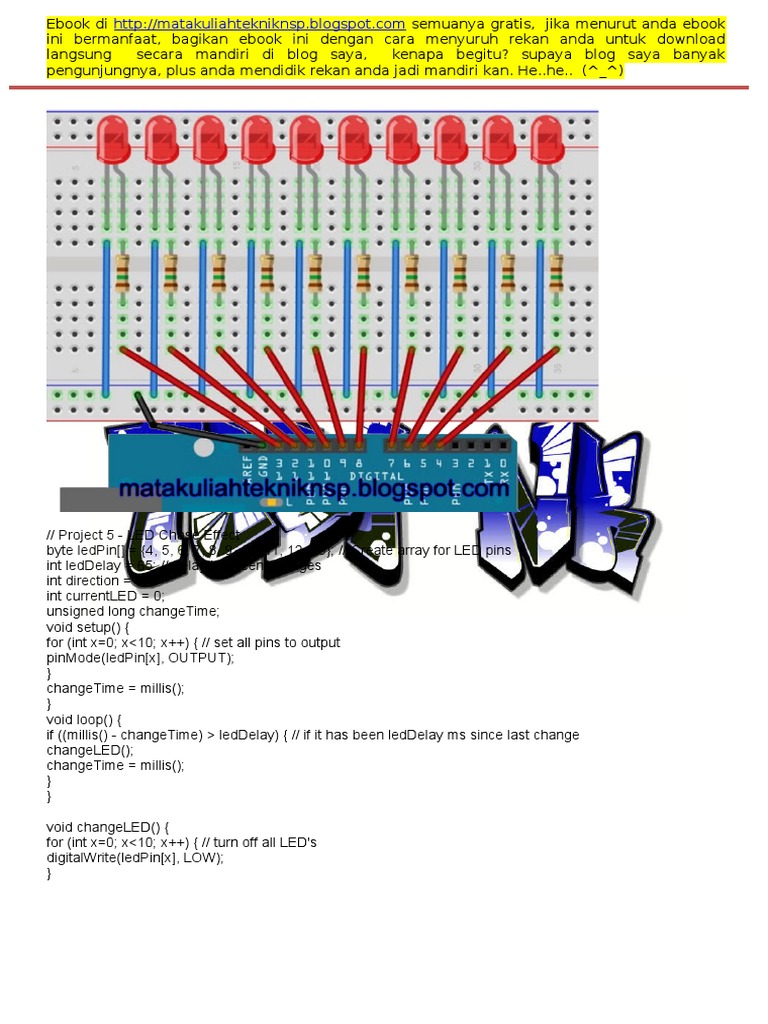 Project 5 - LED Chase Effect | PDF