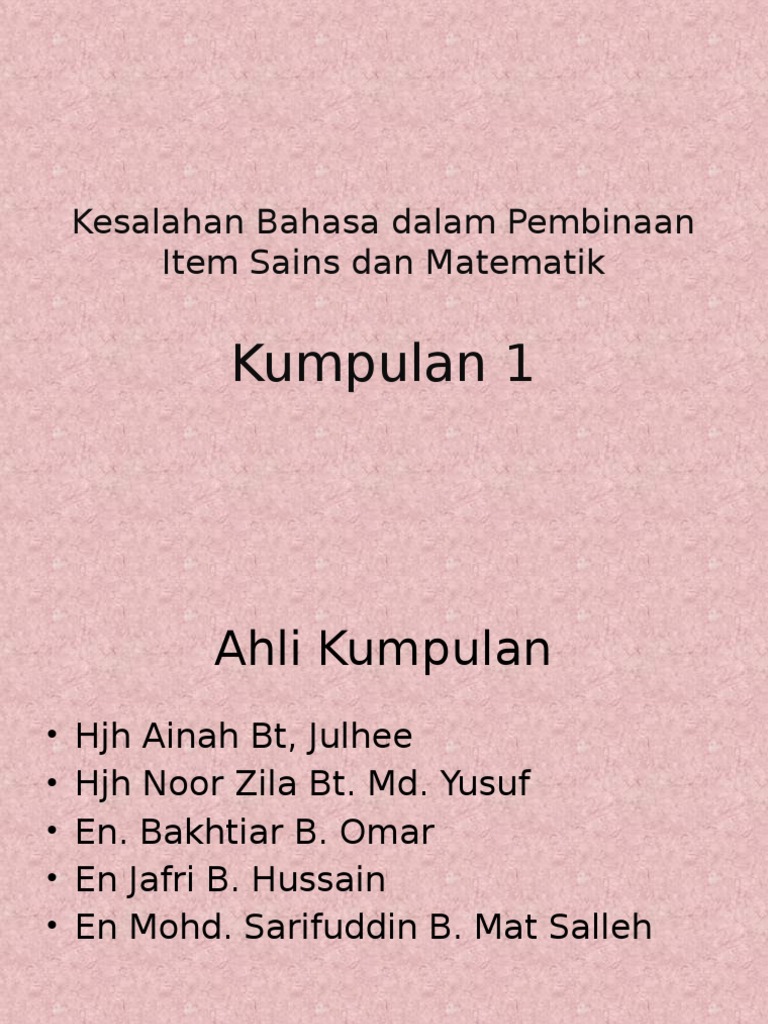 Kump 1 - Isu Bahasa | PDF