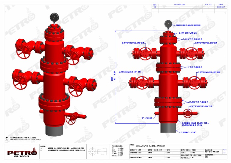 Wellhead Assy - Sheet1 | PDF | Gas Technologies | Mechanical Engineering