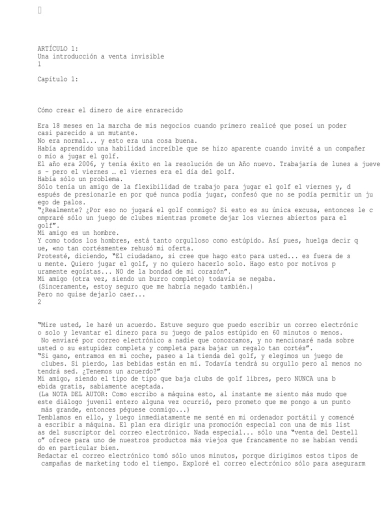 Español Invisible Selling Machine | PDF | Yo nube | Correo electrónico