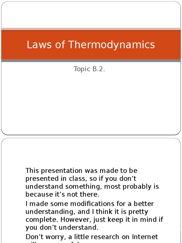 Ppt Second Law Of Thermodynamics Powerpoint PPT – Sect. 1 Basics Of