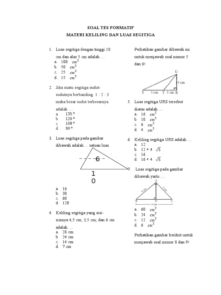 Soal Segitiga | PDF | Seni