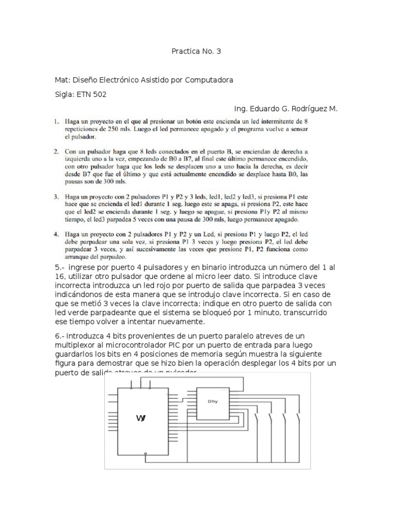 Practica No3 | PDF | Poco | Microcontrolador