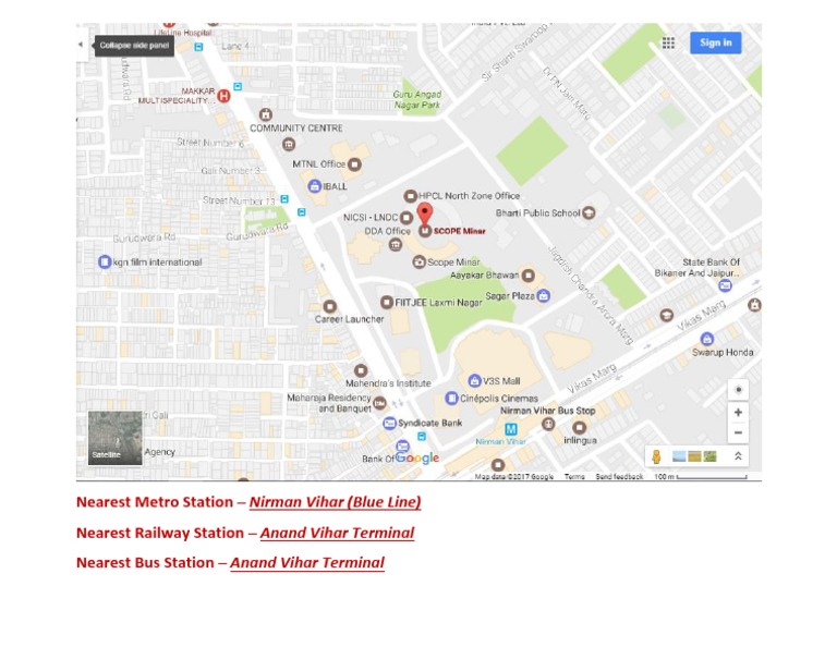 Nearest Metro to Anand Vihar Terminal | PDF